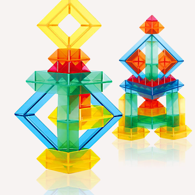 Stacking Rainbow Pyramid 30 Pcs | Light Table Accessories – Kingdom ...