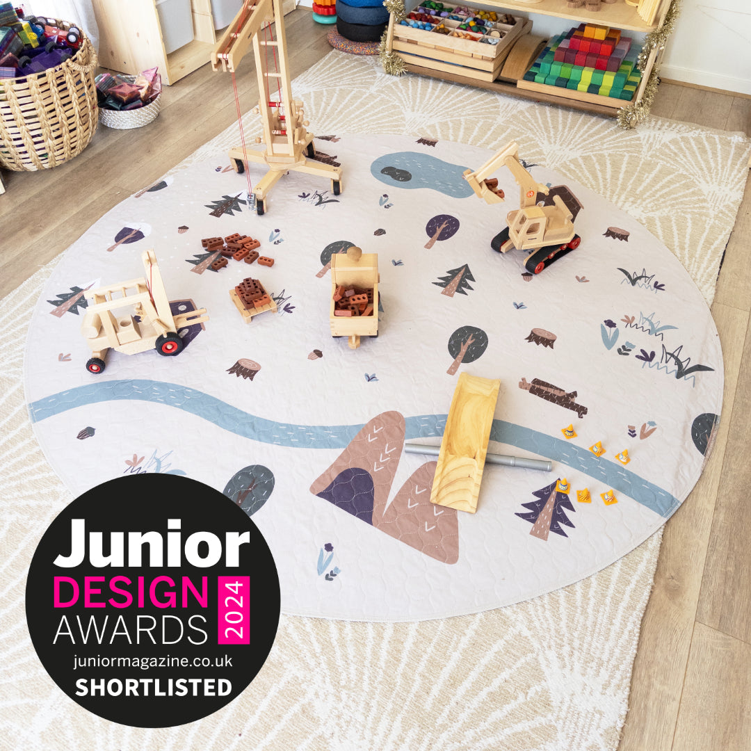 Round Scandi Waterproof Play Mat – Kingdom Playroom US & International